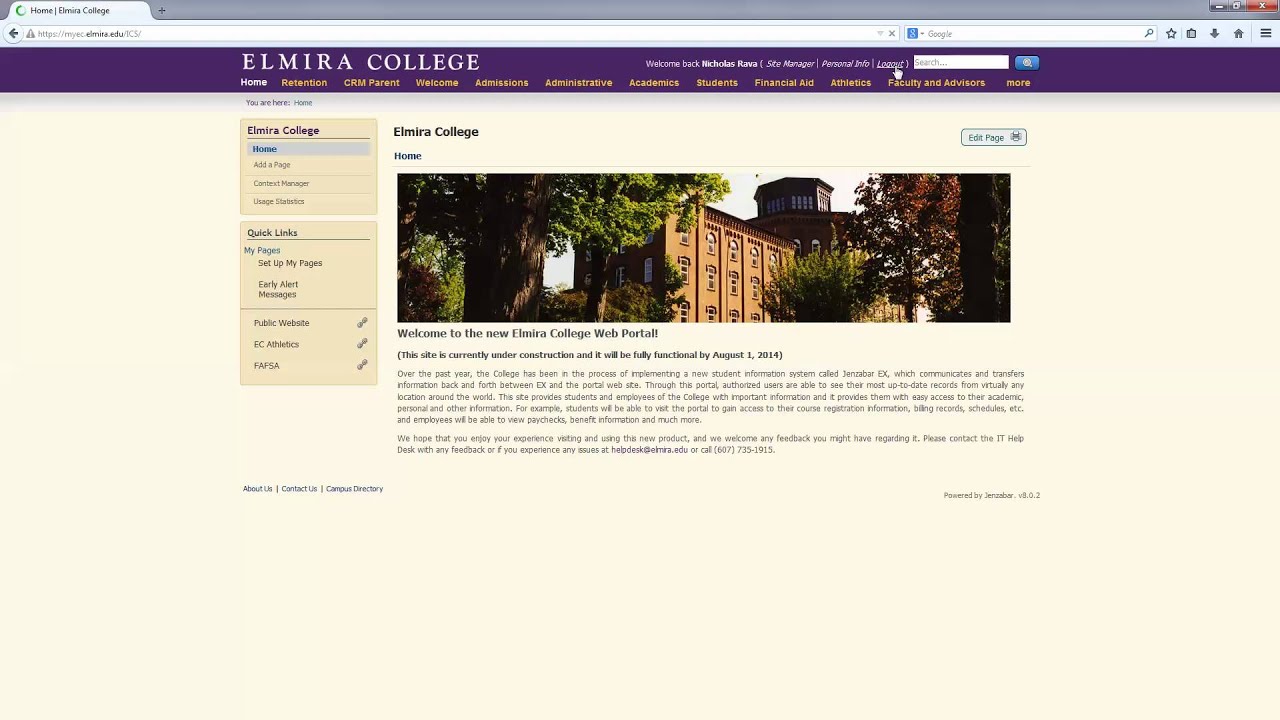 Introduction to MyEC Web Portal
