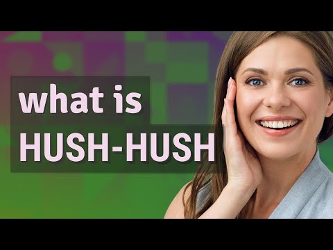 Hush-hush | meaning of Hush-hush