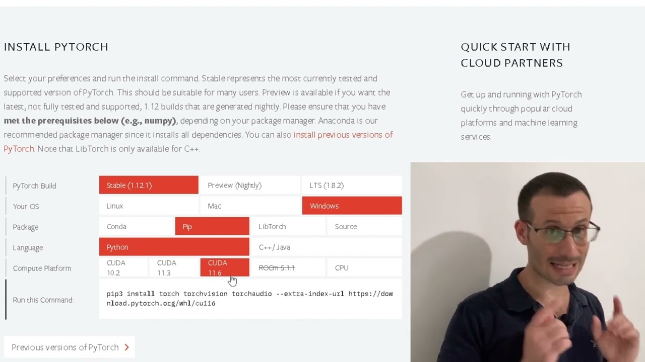 How to install PyTorch on Windows 11
