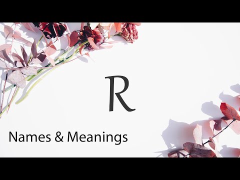 Meanings of names starting with letter R - Part 04