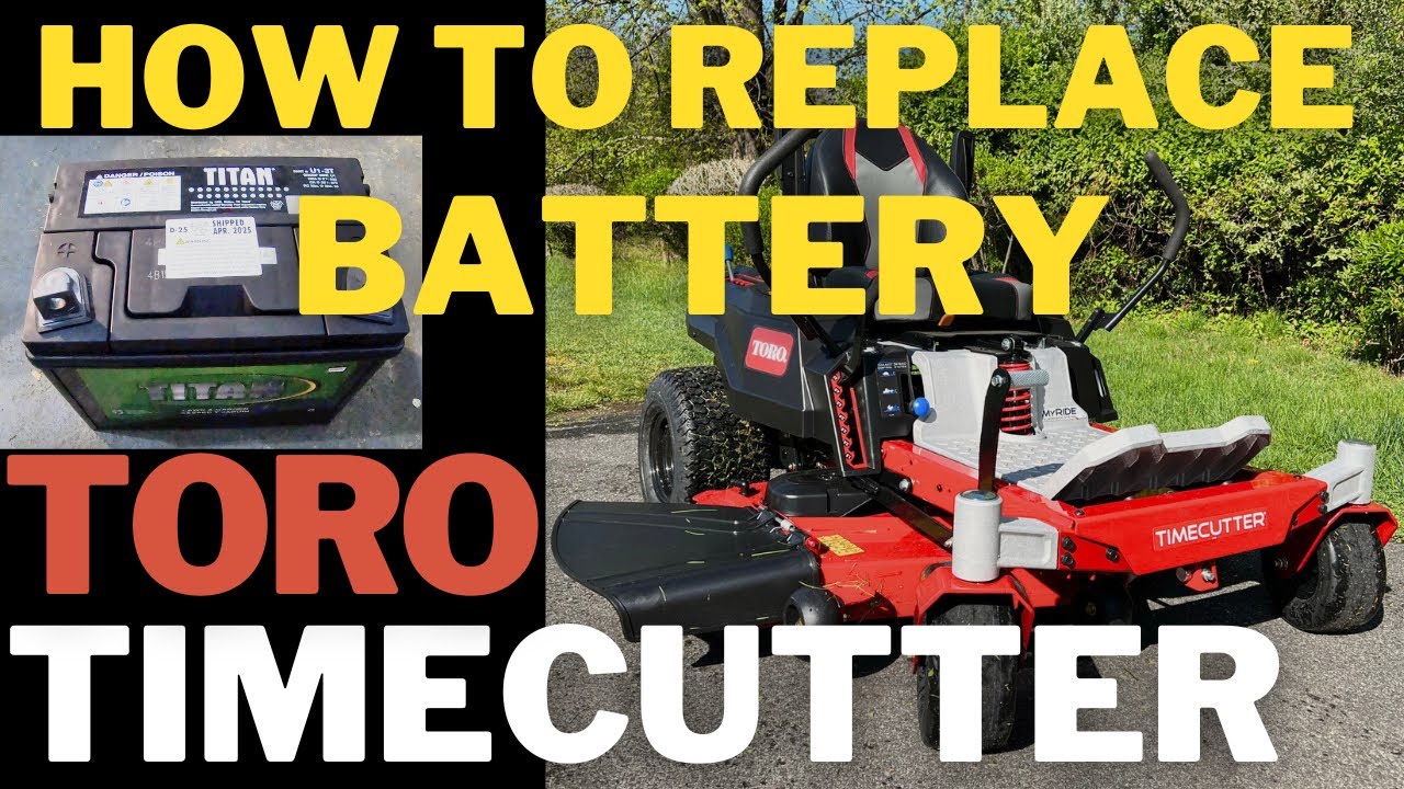 How To Replace Battery Toro TimeCutter Zero Turn Mower