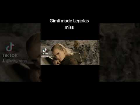 Gimli made Legolas miss #LOTR #parody