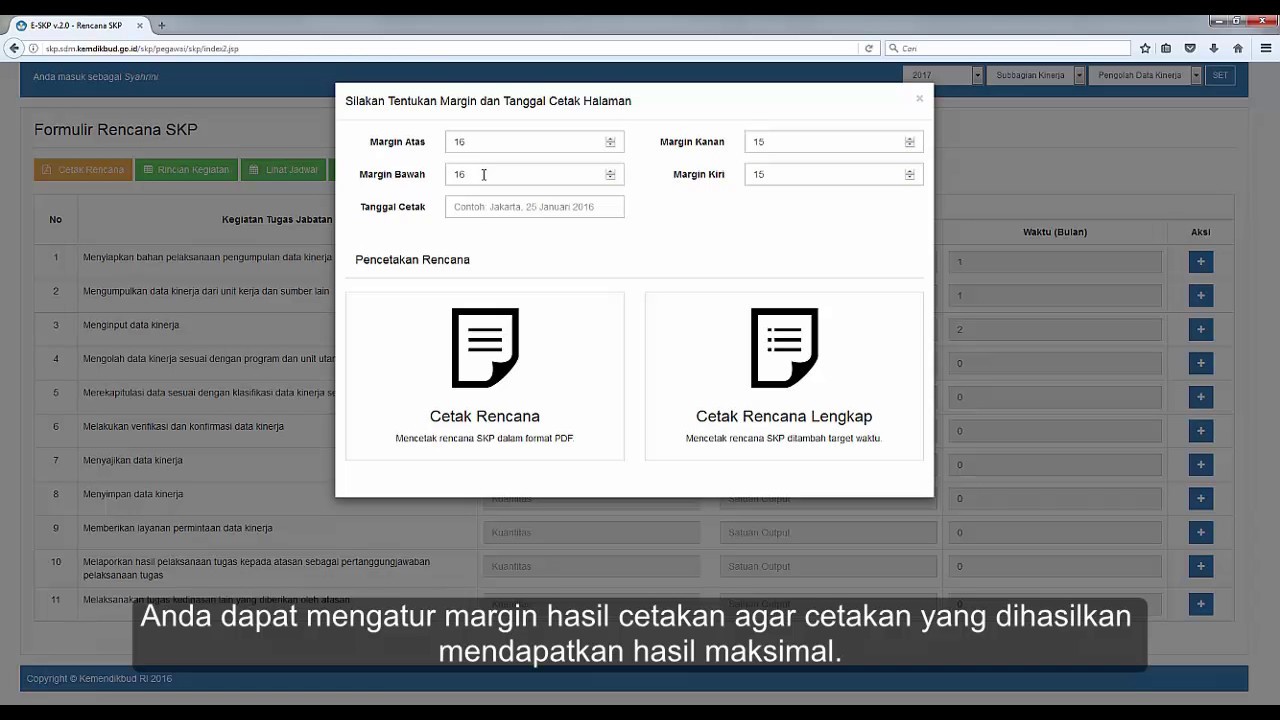 Tutorial E-SKP Part 2 - Rencana SKP