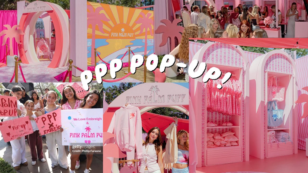 what REALLY happened at the first PINK PALM PUFF pop up… *4500+ of you came 💕😱🌴*