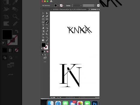 Create monogram logo with me😎 #logo #design #monogram