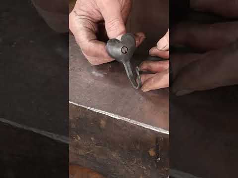 Forged Heart Hook from pre cut blank - #shorts
