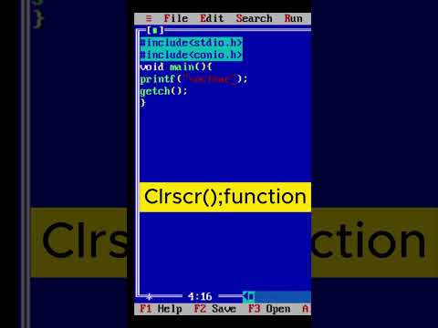 use of clrscr(); function | C Programming Tutorial #viralvideo #shorts #viral #coding