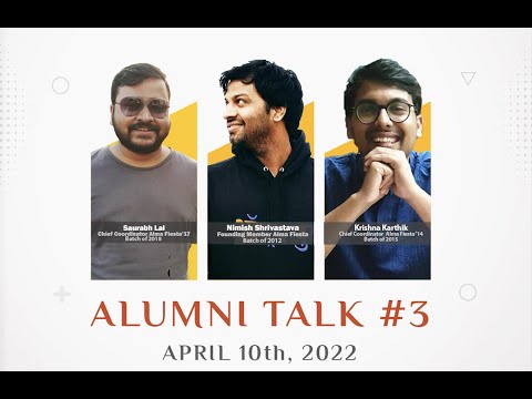 ALUMNI TALK #3 || ALUMNI ASSOCIATION || IIT BHUBANESWAR