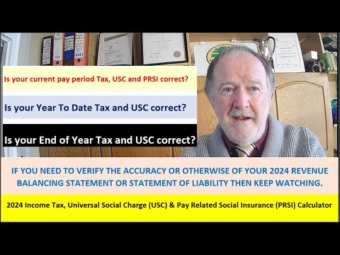 How to Calculate 2024 Income Tax, USC and PRSI.