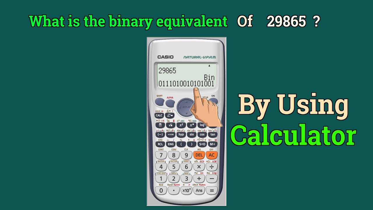 Using The Calculator , Find The Binary Equivalent Of 29865 ?