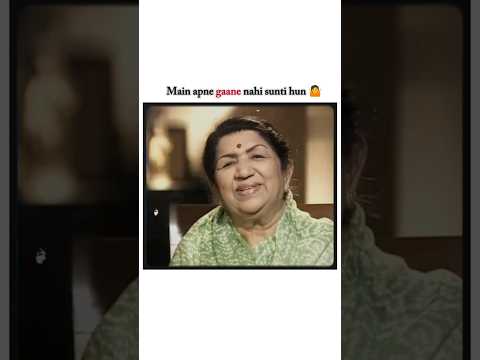 Lata Mangeshkar never listens to her own songs 🤷 #trending #song #shorts #reels #short #viralvideo