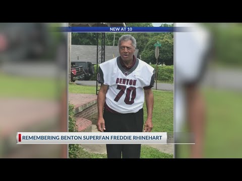 Benton community mourning loss of beloved Panthers superfan Freddie Rhinehart