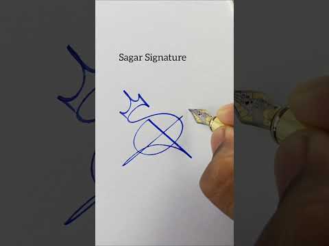 Sagar Signature | Letter S Signature | S Sign #signature @Satish.Calligraphy