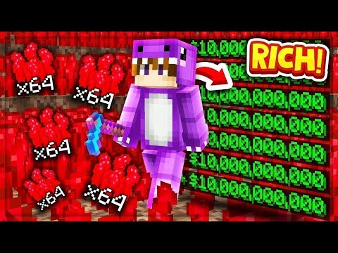 NEW STARTER CROP MONEY FARM makes BILLIONS on BEST SKYBLOCK SERVER! | New Minecraft SKYBLOCK SERVER