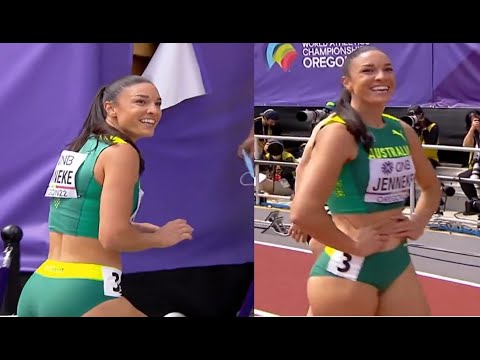 Michelle Jenneke | Warm up dance | Highlights women's 100m hurdles | World Athletics Championships