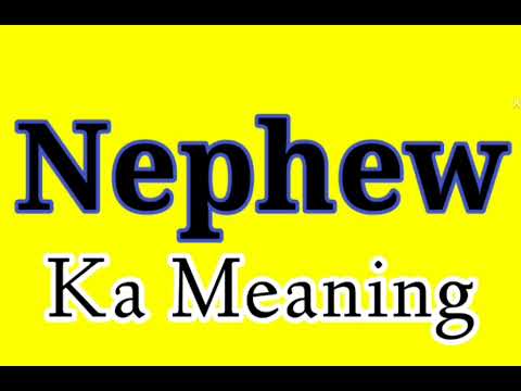 Nephew ka meaning kya hai | Nephew synonym words in english | Nephew ka Synonyms in english