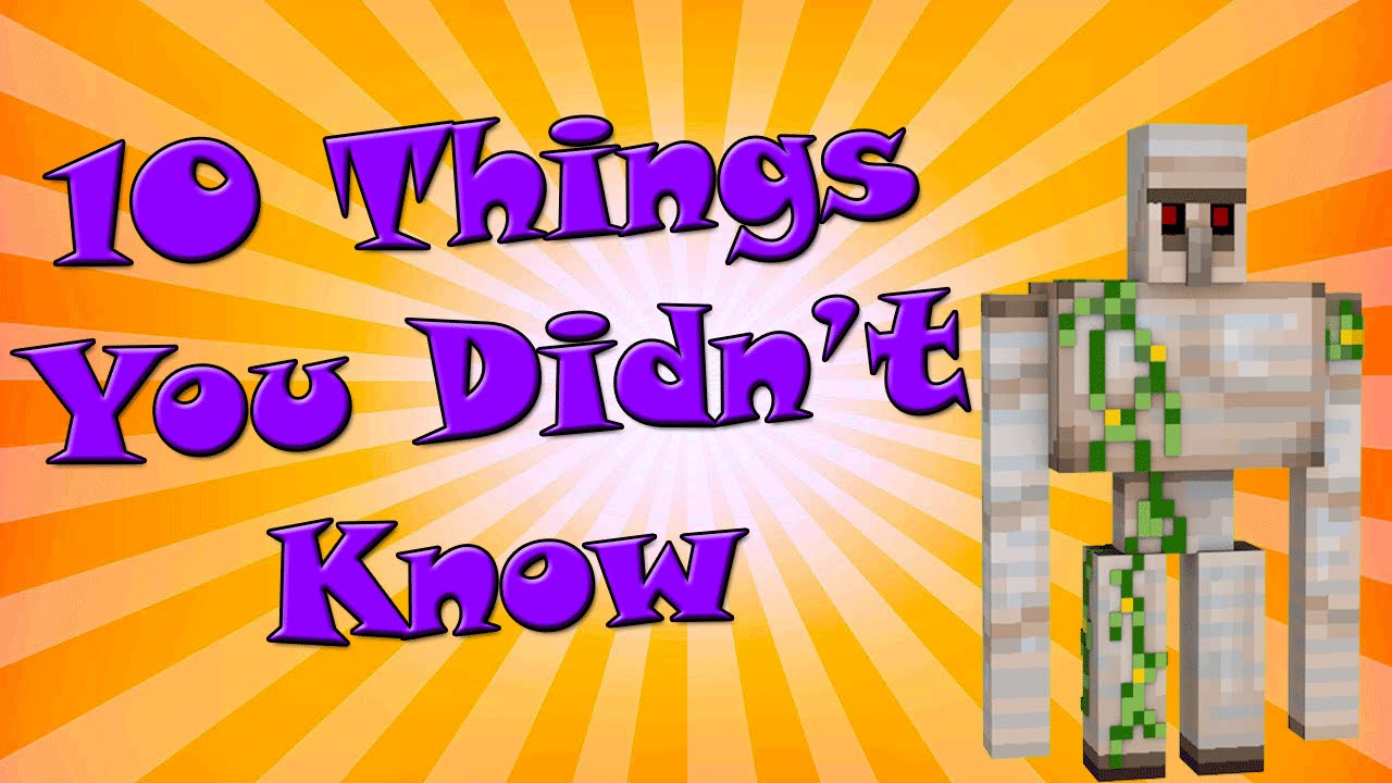 10 Things you didn't know about Iron Golems