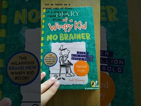 Got my hands on a signed copy of Diary of a wimpy kid, signed by Jeff Kinney.