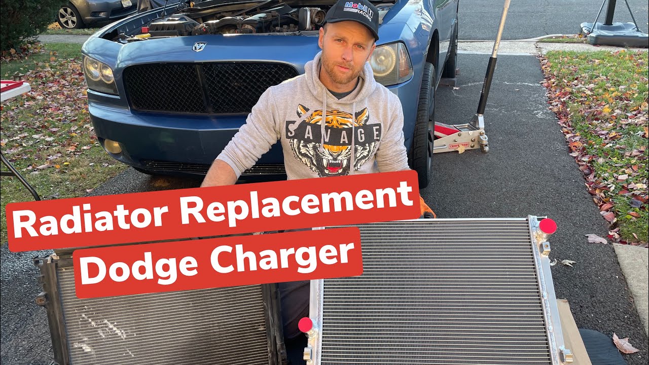 How to Replace a Dodge Charger Radiator 2006-2010  (Easy home DIY - full process)