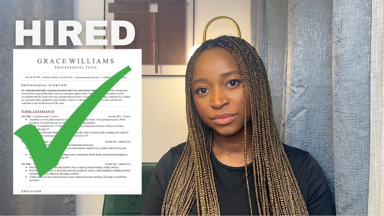 Write an Incredible CV that Lands You a Remote Job in 2025! (real life cv review & examples)