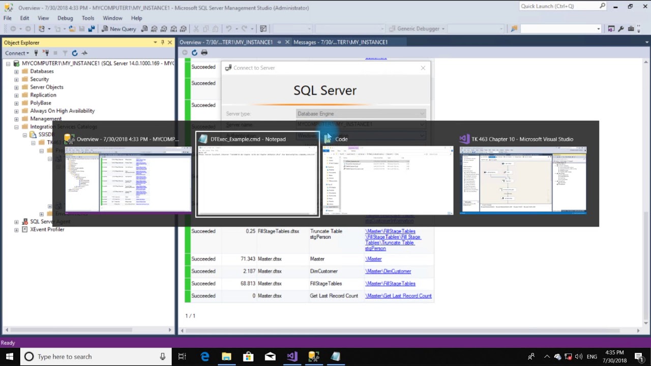 12.1 SSIS Executing Deployed  packages