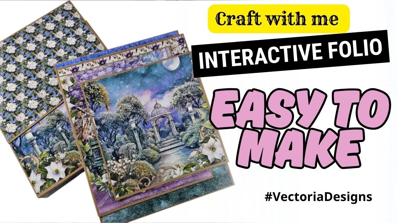 Interactive folio | Free PDF included | In collab. with @vectoriadesigns printables|Easy to make