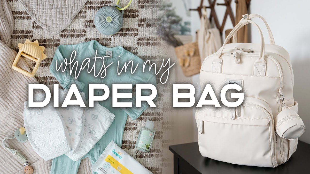 What's In My MINIMALIST DIAPER BAG (Just The Essentials) | What You REALLY Need For A Newborn