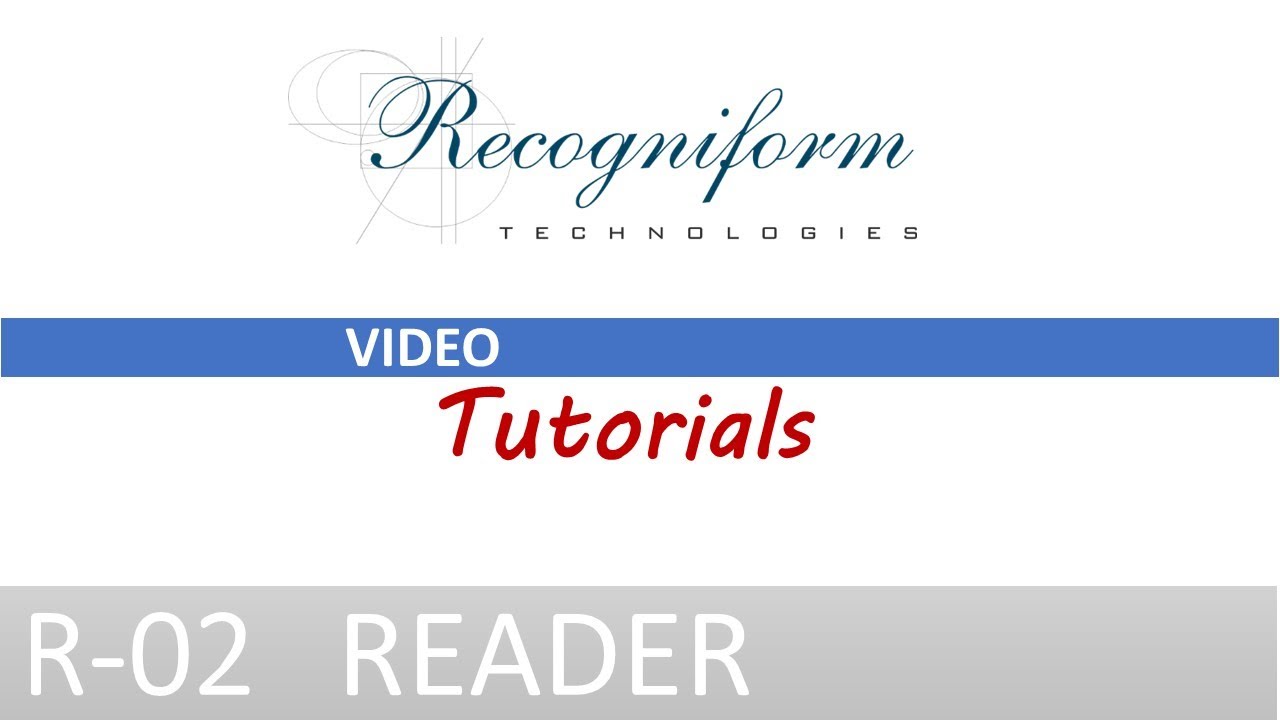 [R-02] Recogniform Reader: Forms optimization and Image Processing