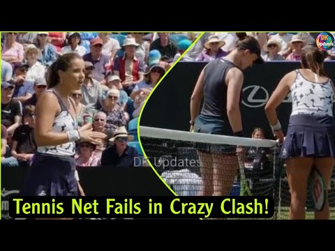 🎾 British Tennis Star Jodie Burrage Caught in Bizarre Net Mishap at Eastbourne 2025