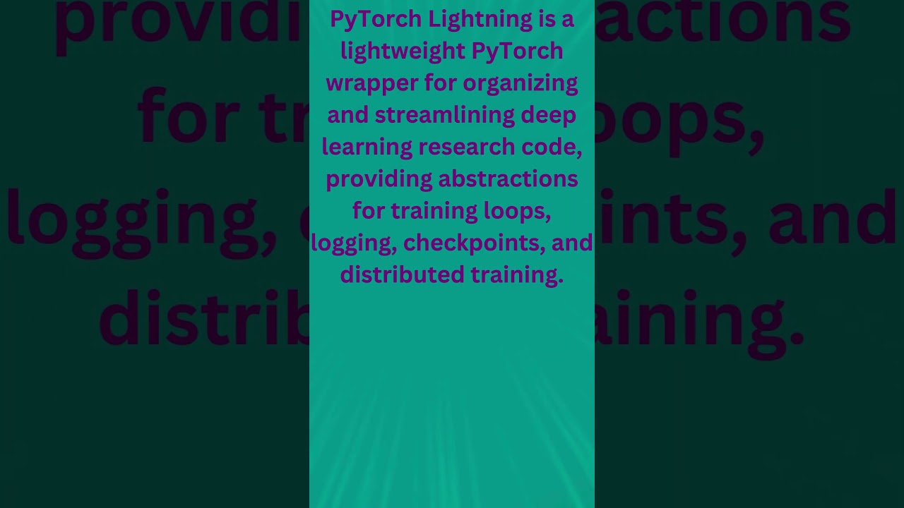 Deep Learning Simplified: PyTorch Lightning