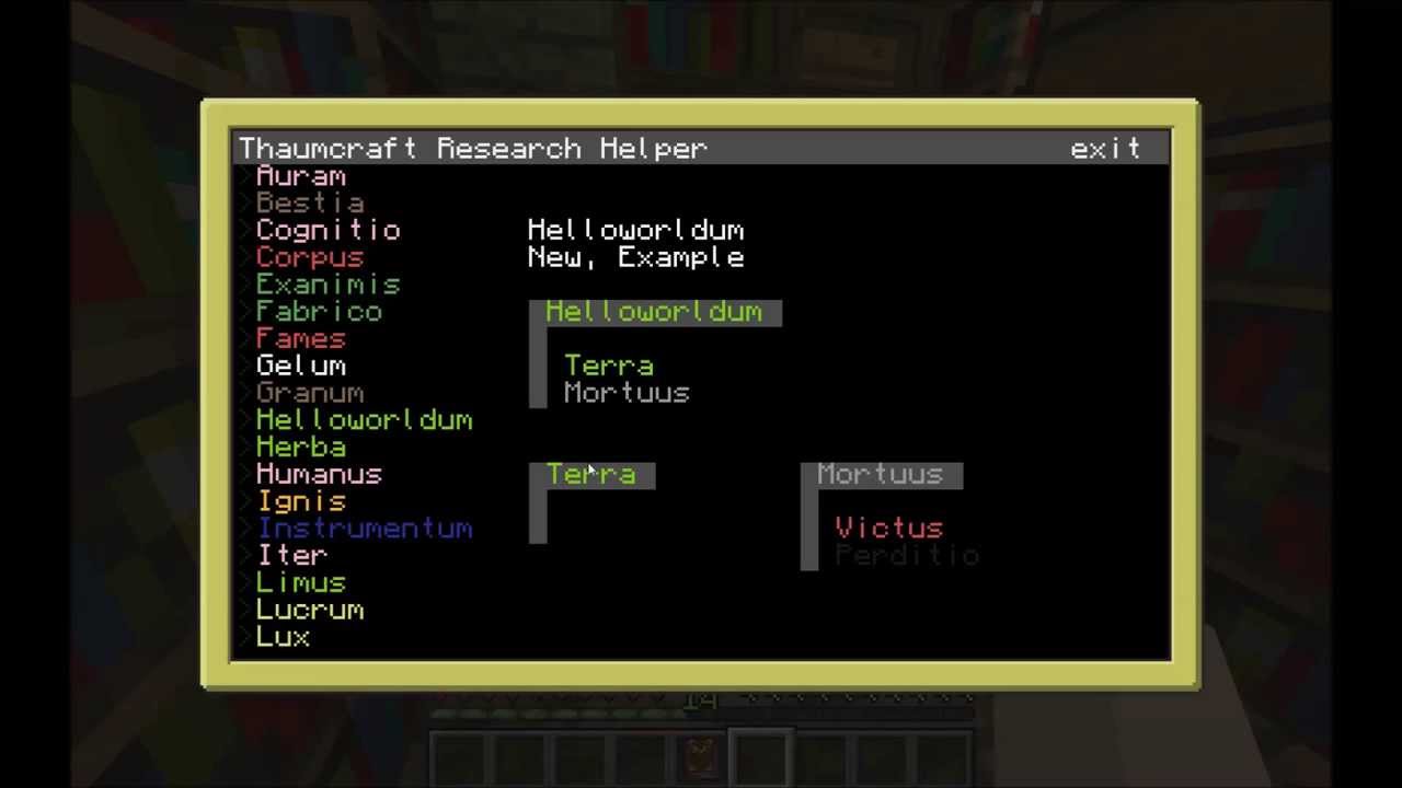 Computercraft - Thaumcraft Research Helper
