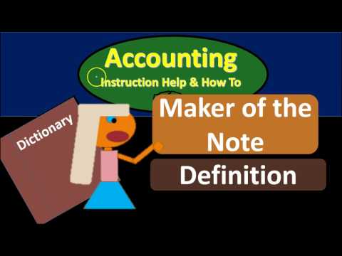 Maker of Note Definition - What is Maker of Note?
