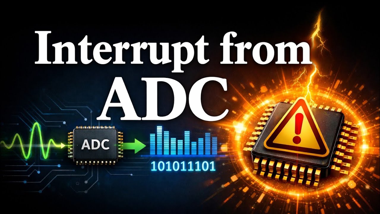 ADC Interrupt | Interrupt from ADC | ADC Interrupt Programming | Embedded C code for ADC Interrupts
