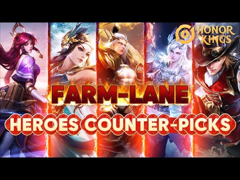 "Farm-Lane" Heroes Counter-Picks! Beat Your Enemies Easily with These Hero Counters!!! HOK Tips
