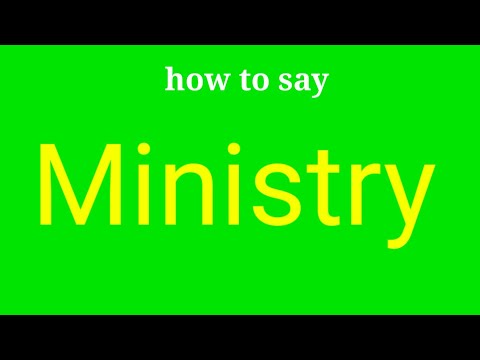 How to pronounce Ministry | Ministry pronunciation