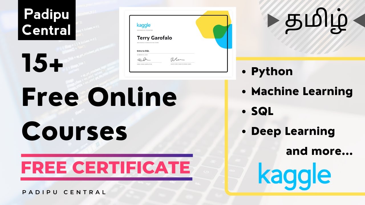 15+ Free Online Courses with Certificate | Kaggle Free Certificate Courses