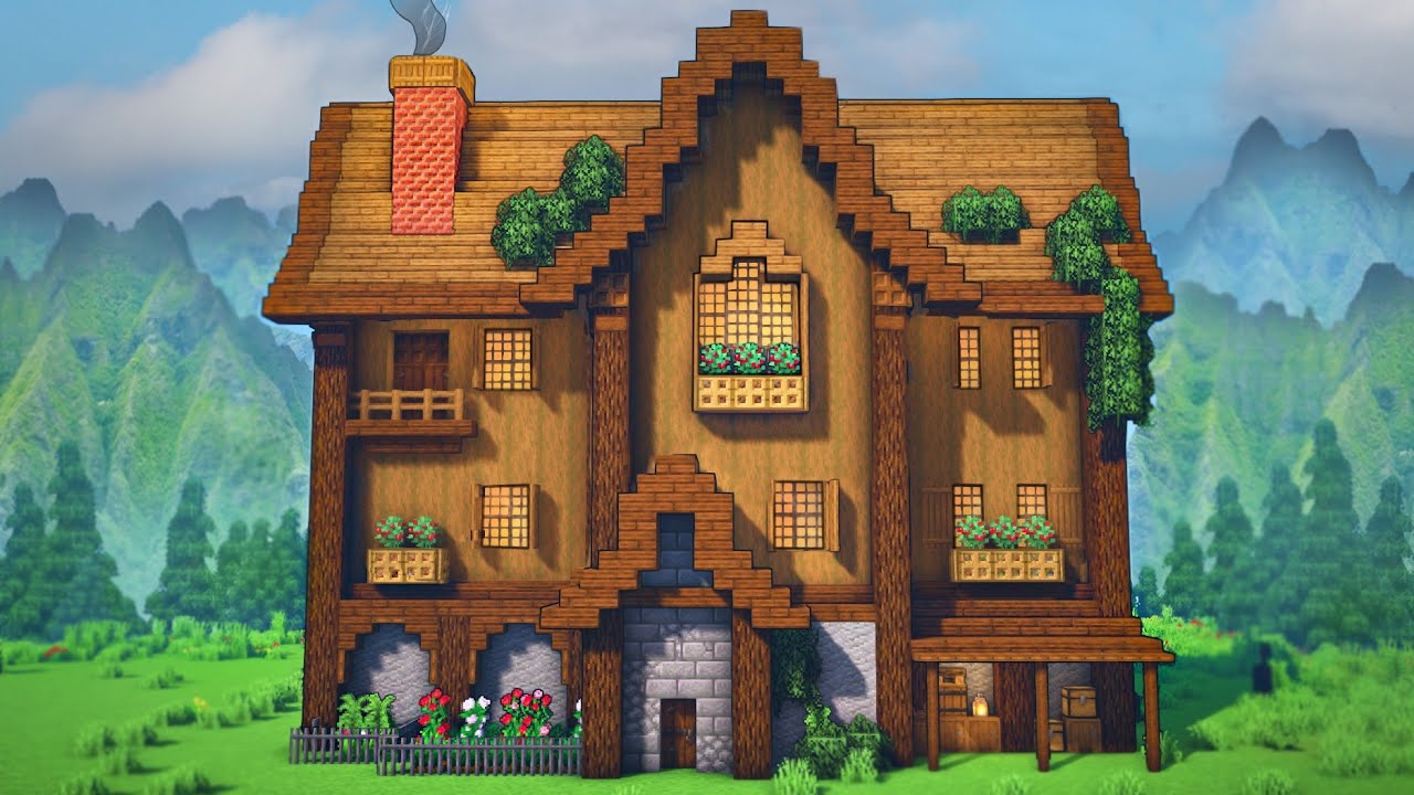 Minecraft: How To Build A Spruce House | Tutorial - マイクラビルダーズ