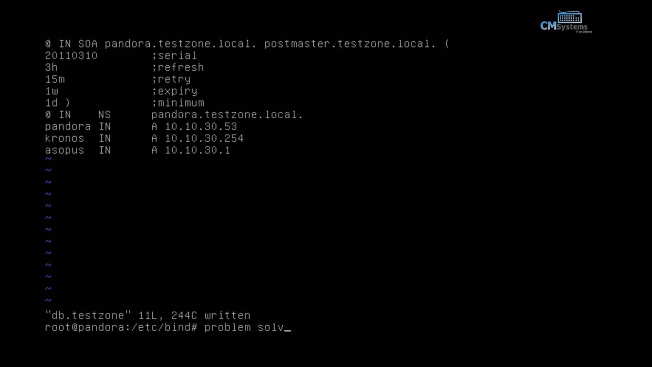 Linux: Install and configure DNS on Debian 6