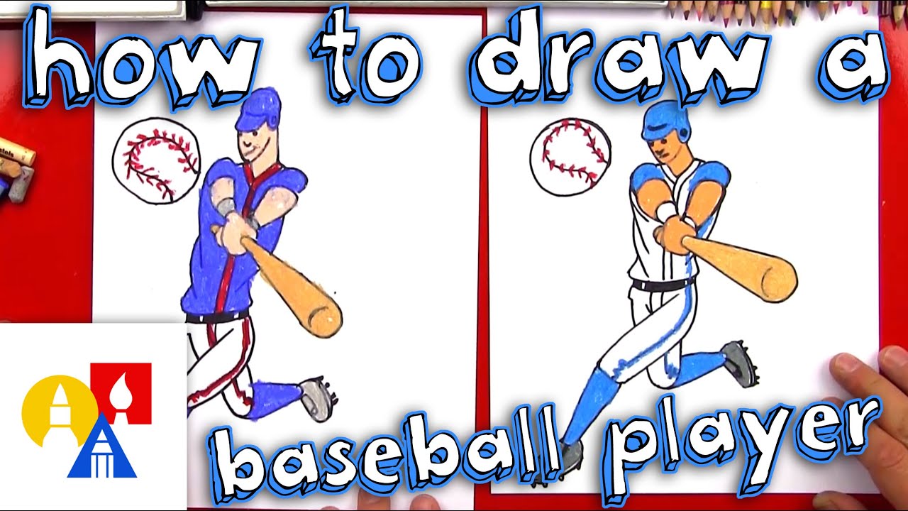 How To Draw A Baseball Player