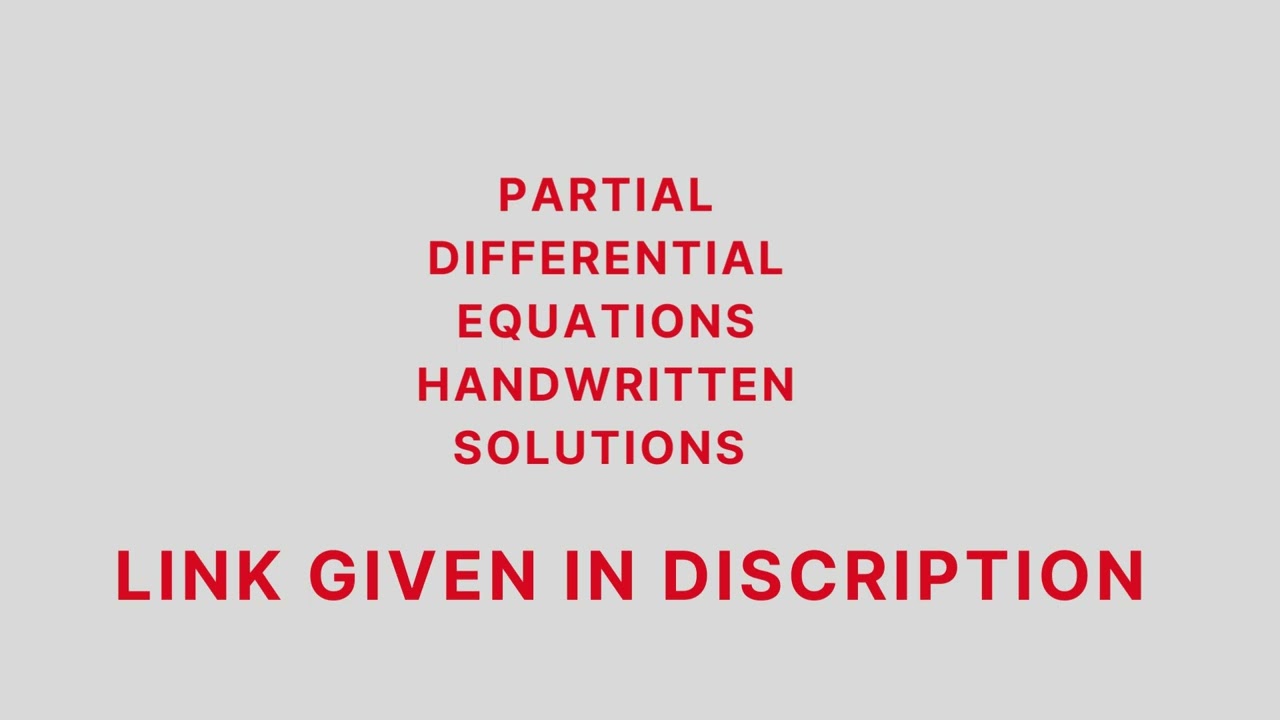 Partial differential equations exercises solutions pdf|PDE solutions