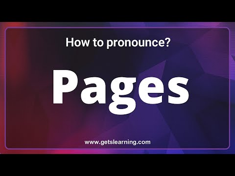 English Pronunciation: The 3 ways to pronounce Pages Correctly | Common words