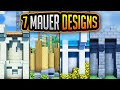 7 simple Wall Designs Minecraft Map