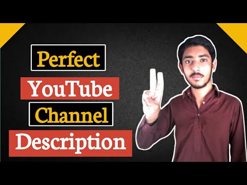 How to write youtube channel description