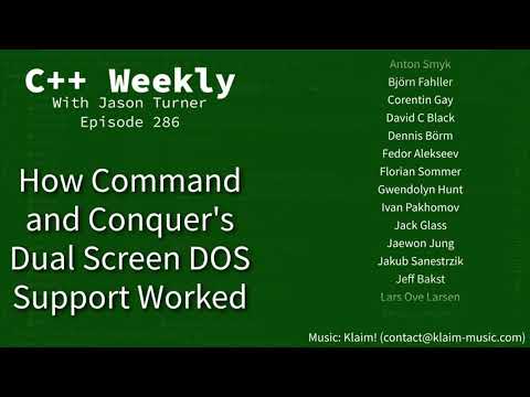 C++ Weekly - Ep 286 - How Command and Conquer's Dual Screen DOS Support Worked