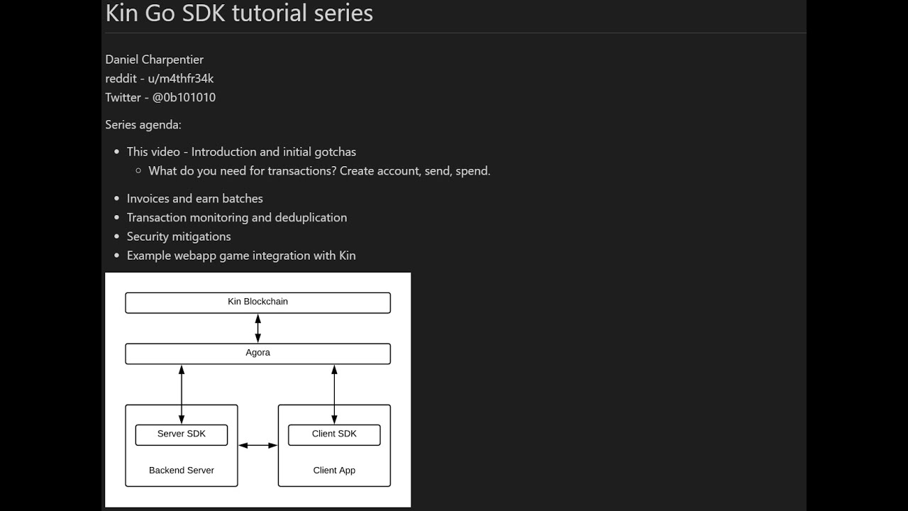 Kin Golang (Go) SDK Tutorial 001