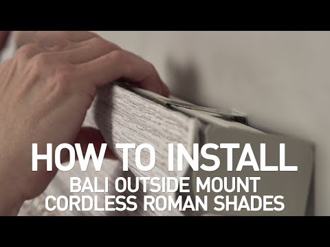 How to Install Bali® Cordless Roman Shades - Outside Mount