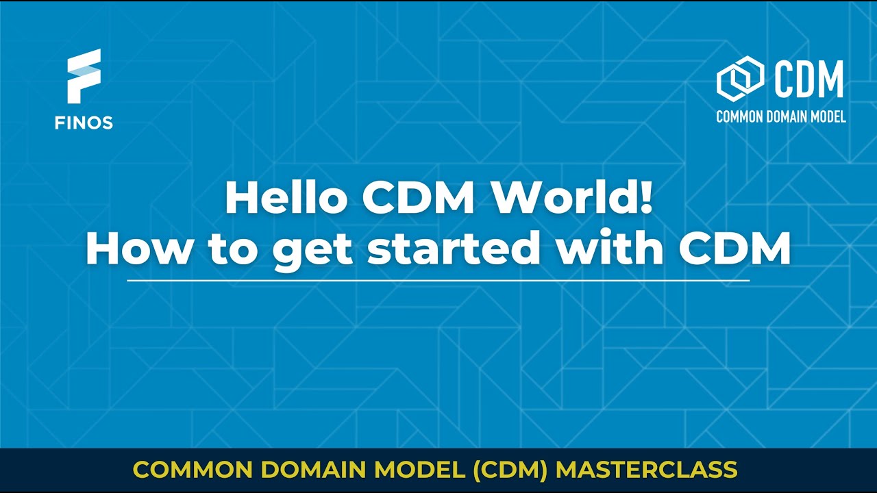 Hello CDM World! How to get started with CDM