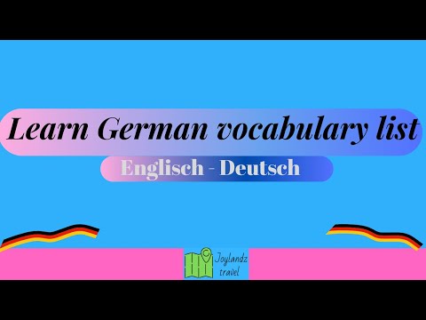 Learn German vocabulary list with English ( German b1 vocabulary ) #deutschb1 #leanrgerman