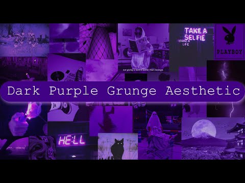Dark Purple Grunge Aesthetic Background