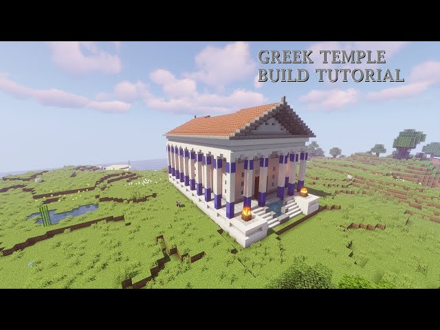 I made a building tutorial for my Greek Temple that I had previously ...
